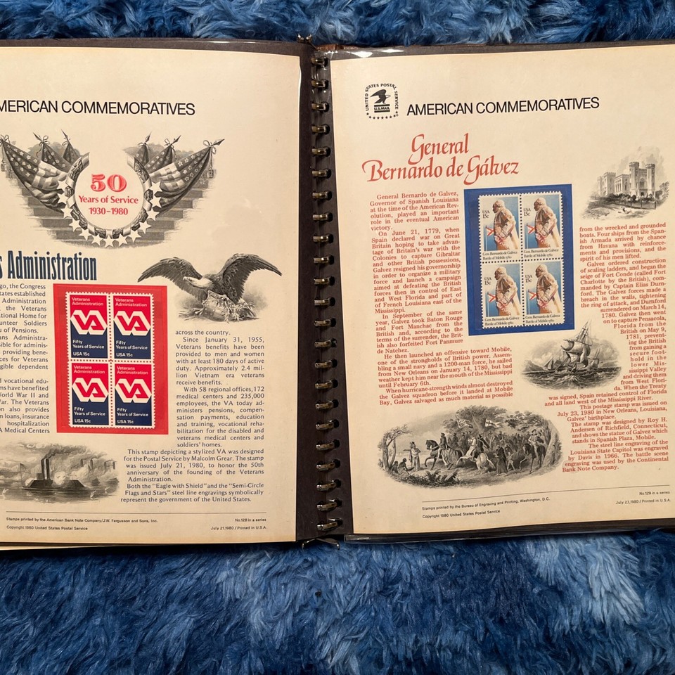 American Commemorative Collection Binder with 42 Panels, 1978-1982 | eBay