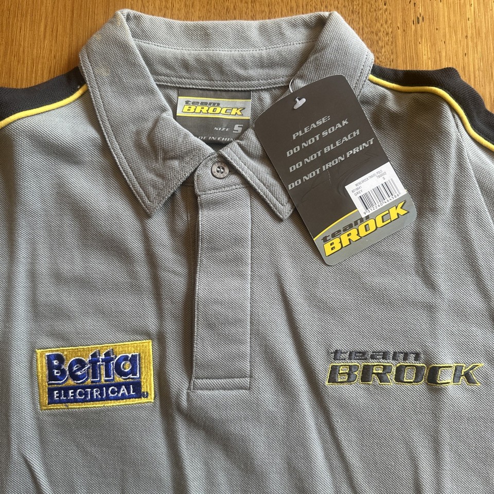 Team Brock Travel Polo Men's Grey Size Small Brand New With Tag Oz ...