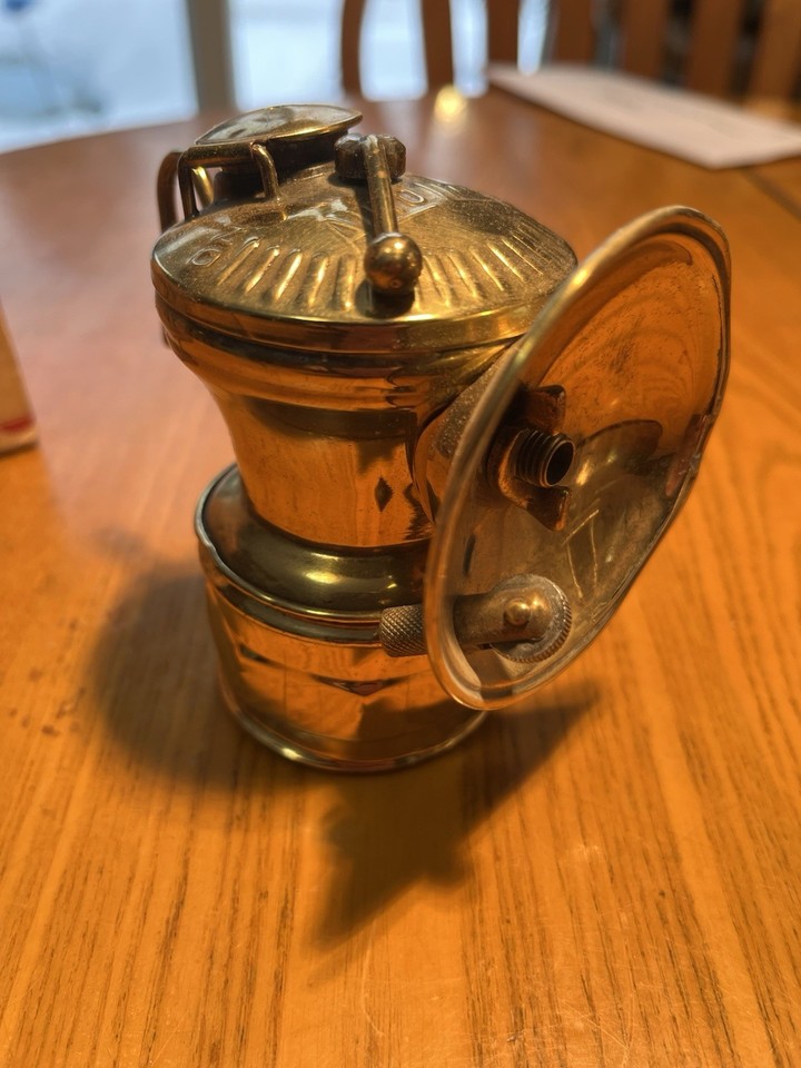 Rare Miners Carbide Lamp Auto-Lite Universal Lamp Co in Original Box | eBay