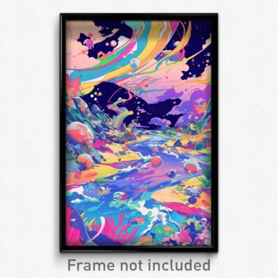 Art Poster - Slim Sushi (Psychedelic Trippy Weird 11x17 Print) | eBay