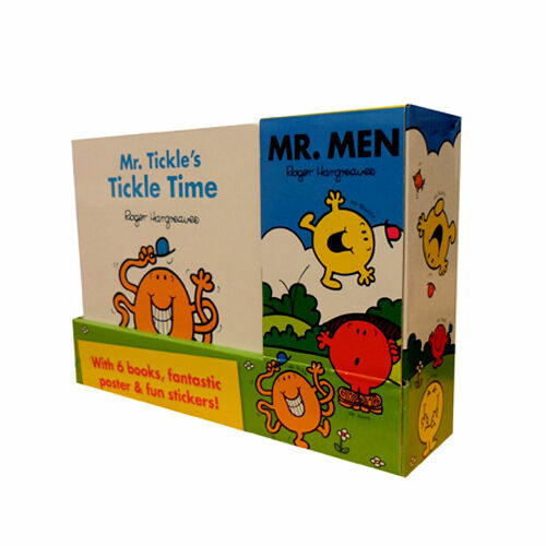 Mr Men 6 Books Collection Age 4-8 Gift Pack Fantastic Poster Paperback ...