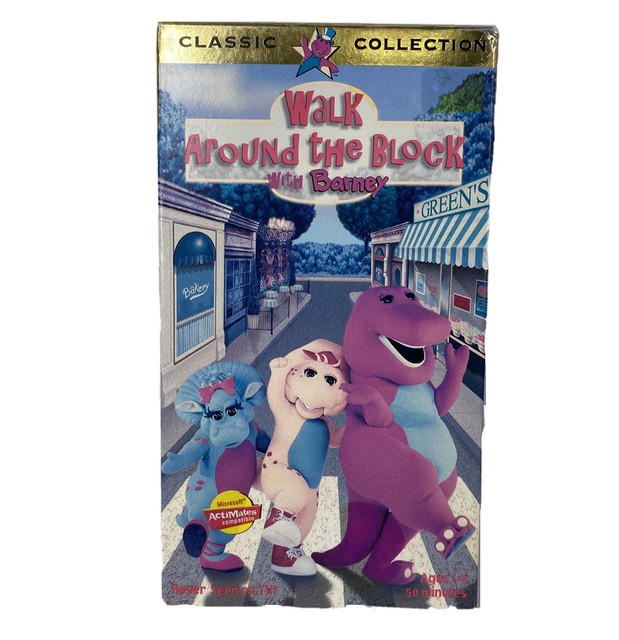 Barney - Walk Around the Block with Barney (VHS, 1999) for sale online ...