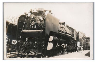 RPPC NKP 170 NICKLE PLATE ROAD Railroad Steam Engine Train Real Photo ...