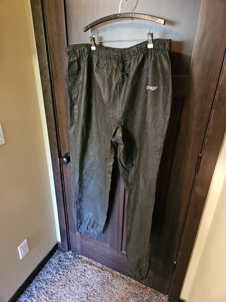 EUC Frogg Toggs Black Packable Rain Pants Size XXL 2XL | eBay