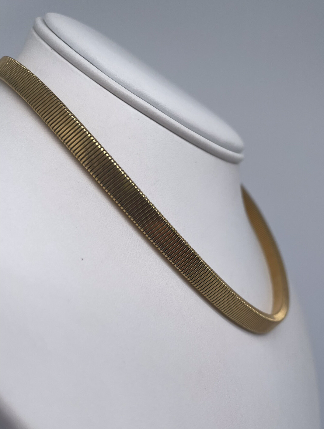 Napier 16 Inch Gold Tone Herringbone Chain Necklace - Gem