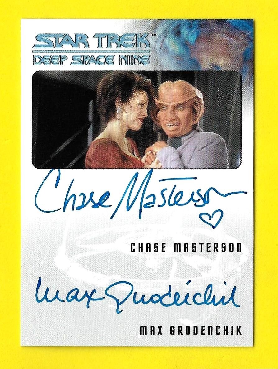 Star Trek Deep Space Nine Heroes Autograph DA5 Chase Masterson & Max ...