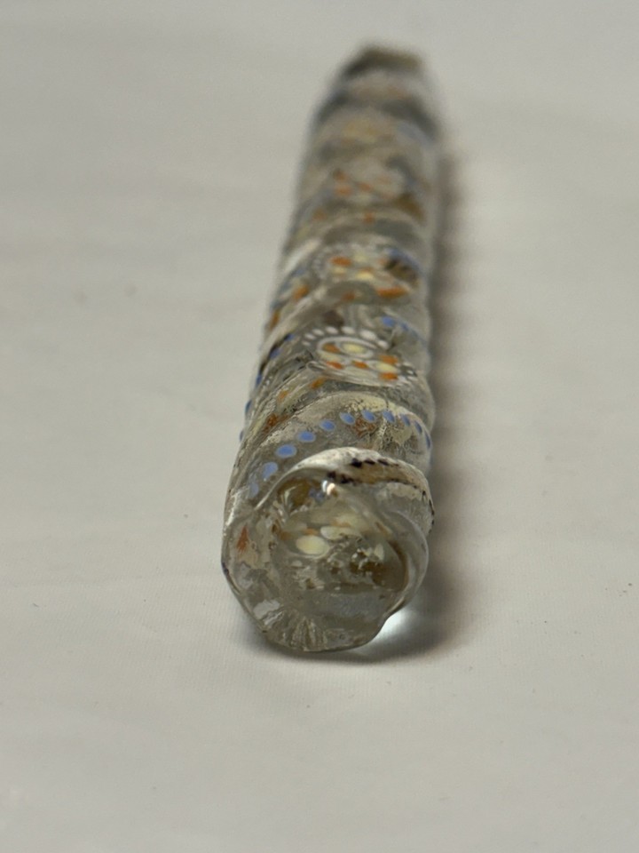 Antique Spiral Glass Enamel Flower Lachrymatory Tear Catcher Perfume ...