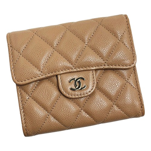CHANEL Classic Flap Wallet AP0230Y Wallet CAVIER SKIN GD Hardware #007 ...