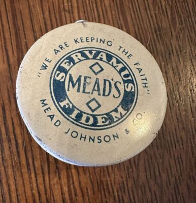 Vintage Antique Advertising Sewing Tape Measure Mead Johnson Servamus ...