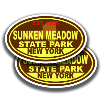 SUNKEN MEADOW STATE PARK Stickers 2 Decals New York Bogo Car Window RV ...