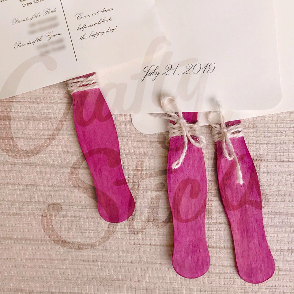 100 Wavy Jumbo Wood Craft Sticks for Wedding Fans and Crafts -FREE ...