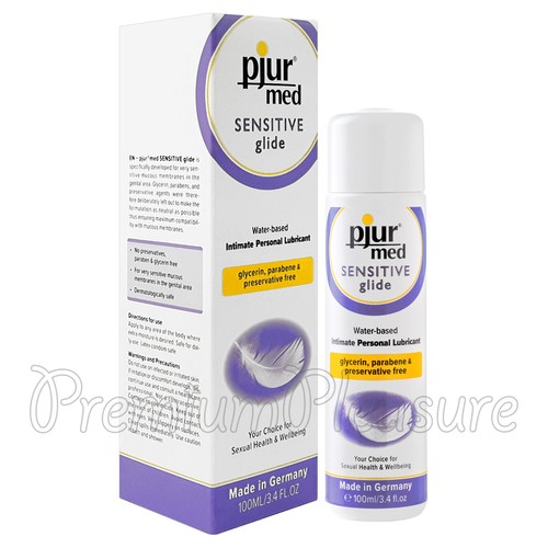pjur med Sensitive Glide lubricant Water based Natural lube 100 ml / 3. ...