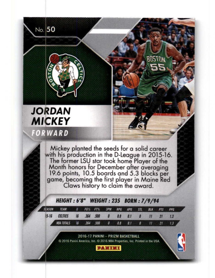 2016 Panini Prizm Jordan Mickey 50 | eBay