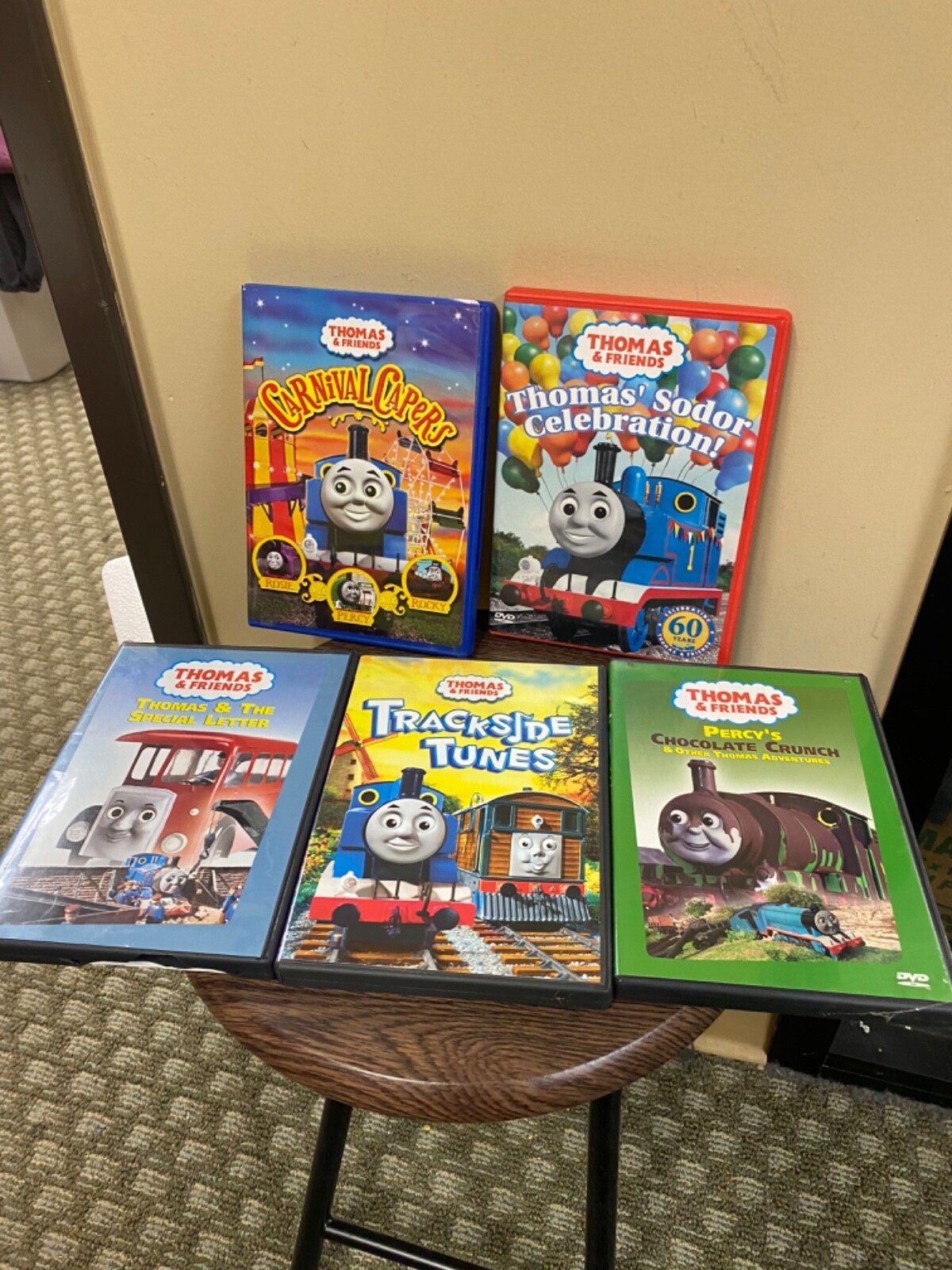 DVDs "Thomas & Friends". 5 DVDs. Sold as a Set. See Photo for Titles. P ...