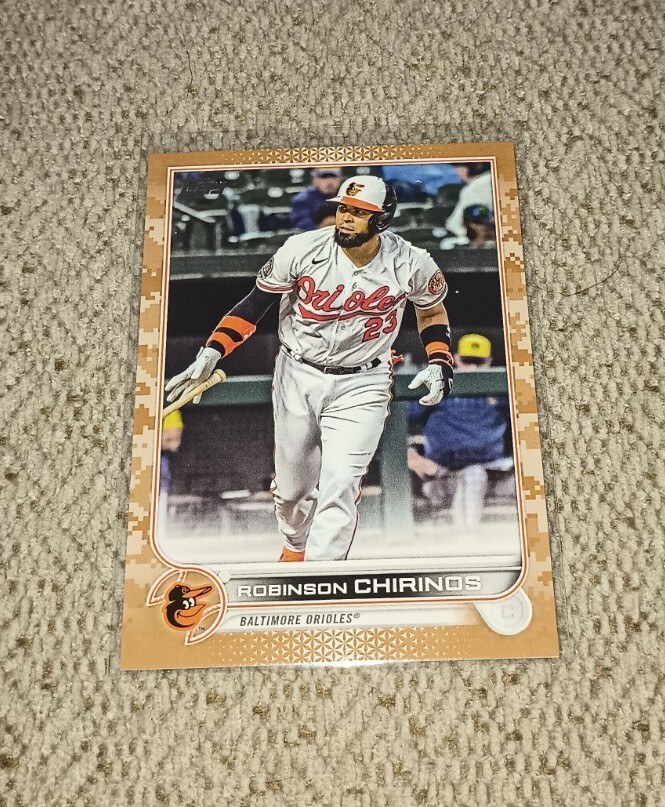 2022 ROBINSON CHIRINOS TOPPS UPDATE MEMORIAL DAY CAMO /25 #US215 ...
