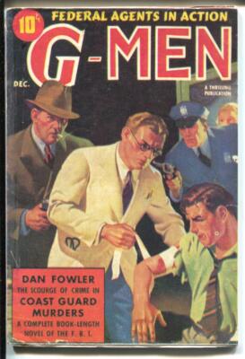 PULP: G-Men 12/1939-Hanos-reprints "The Coast Guard Murders"-G-Men Pulp ...