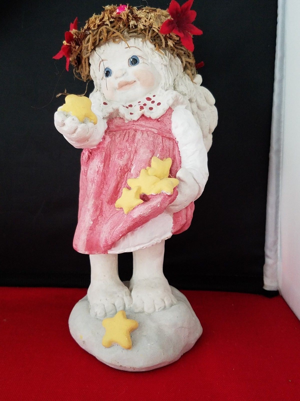 DREAMSICLE FIGURINE SIGNED BY KRISTIN ANGEL HOLDING STARS 7"h | eBay