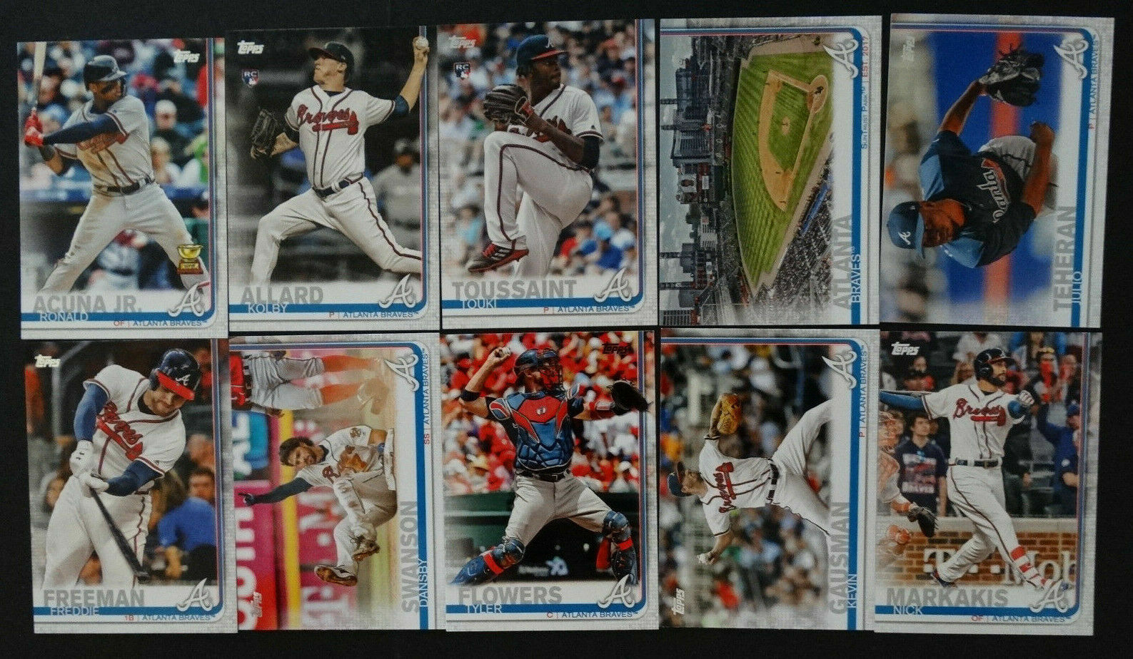 2019 Topps Series 1 Atlanta Braves Team Set 10 Baseball Cards | eBay