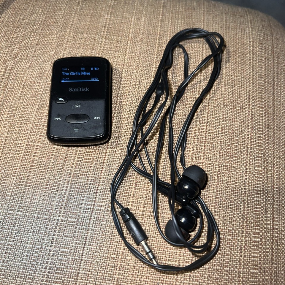 SanDisk Clip JAM MP3 Audio Music Player LCD Screen FM Radio - Black | eBay