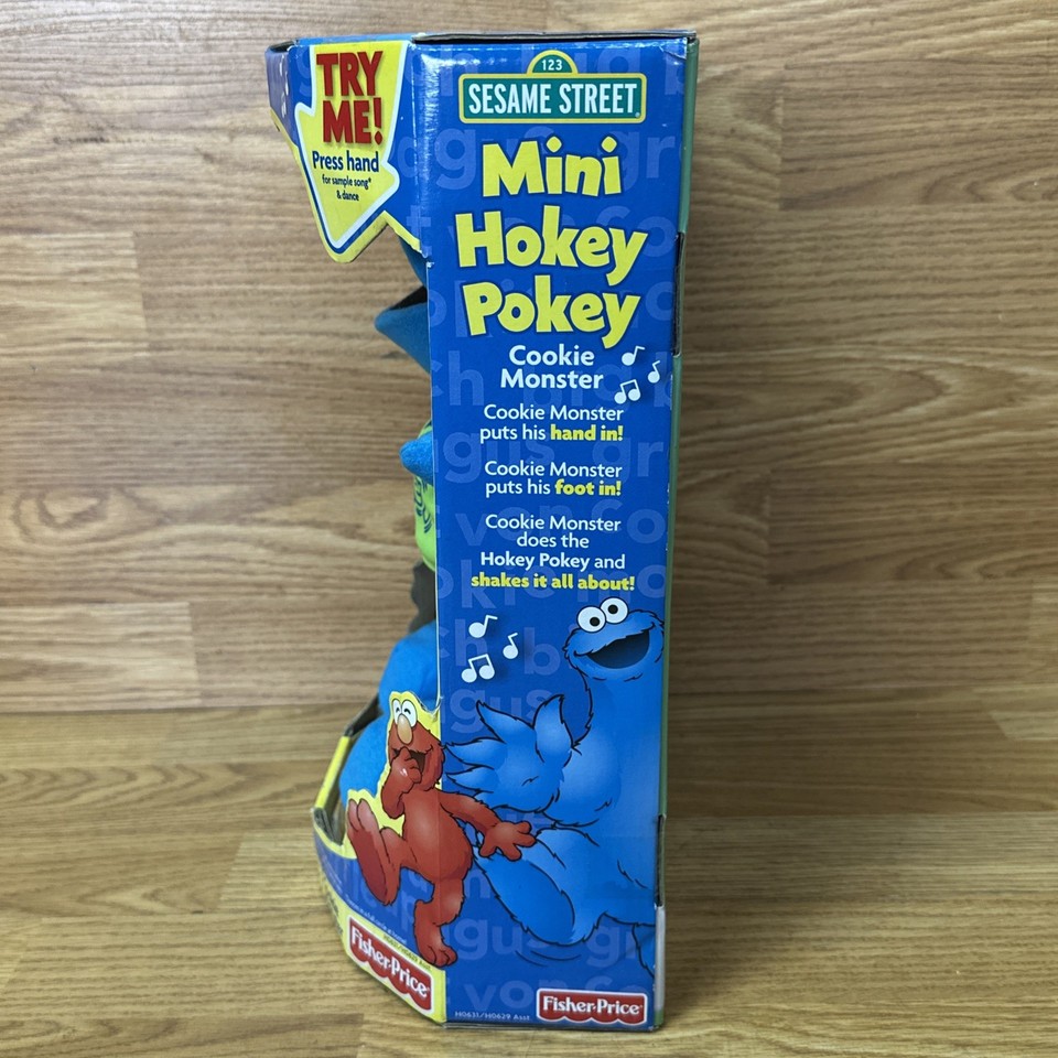 Rare NEW 2004 Mini Hokey Pokey Cookie Monster Sesame Street Fisher ...