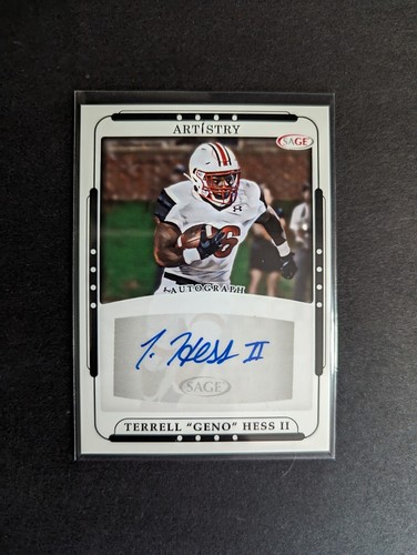2023 Sage Artistry Terrell "Geno" Hess II ROOKIE AUTO #ART-GH Missouri ...