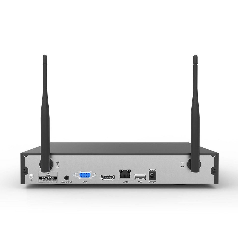 Hiseeu WiFi Network Video Recorder H.265 16CH NVR Wireless Surveillance ...