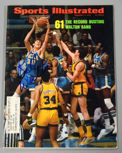 Bill Walton Signed Sports Illustrated Magazine February 5th 1973 ...