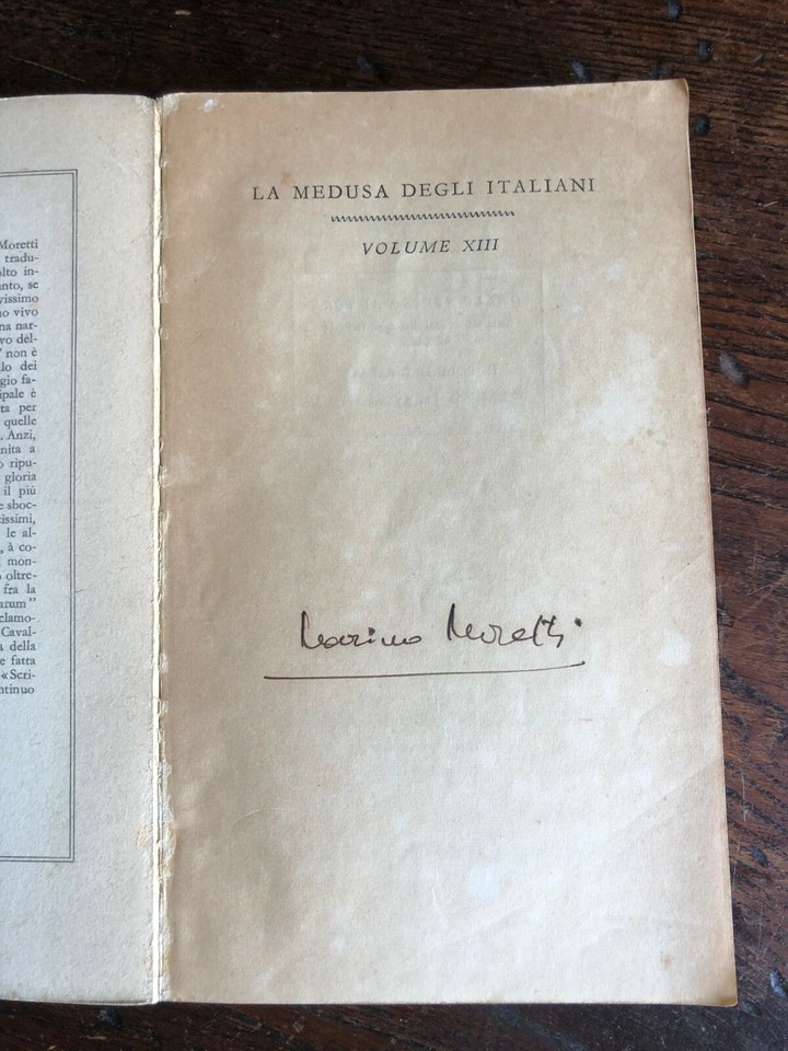 Moretti M. The Green Bow. Mondadori (Medusa). 1948. First autographed ...