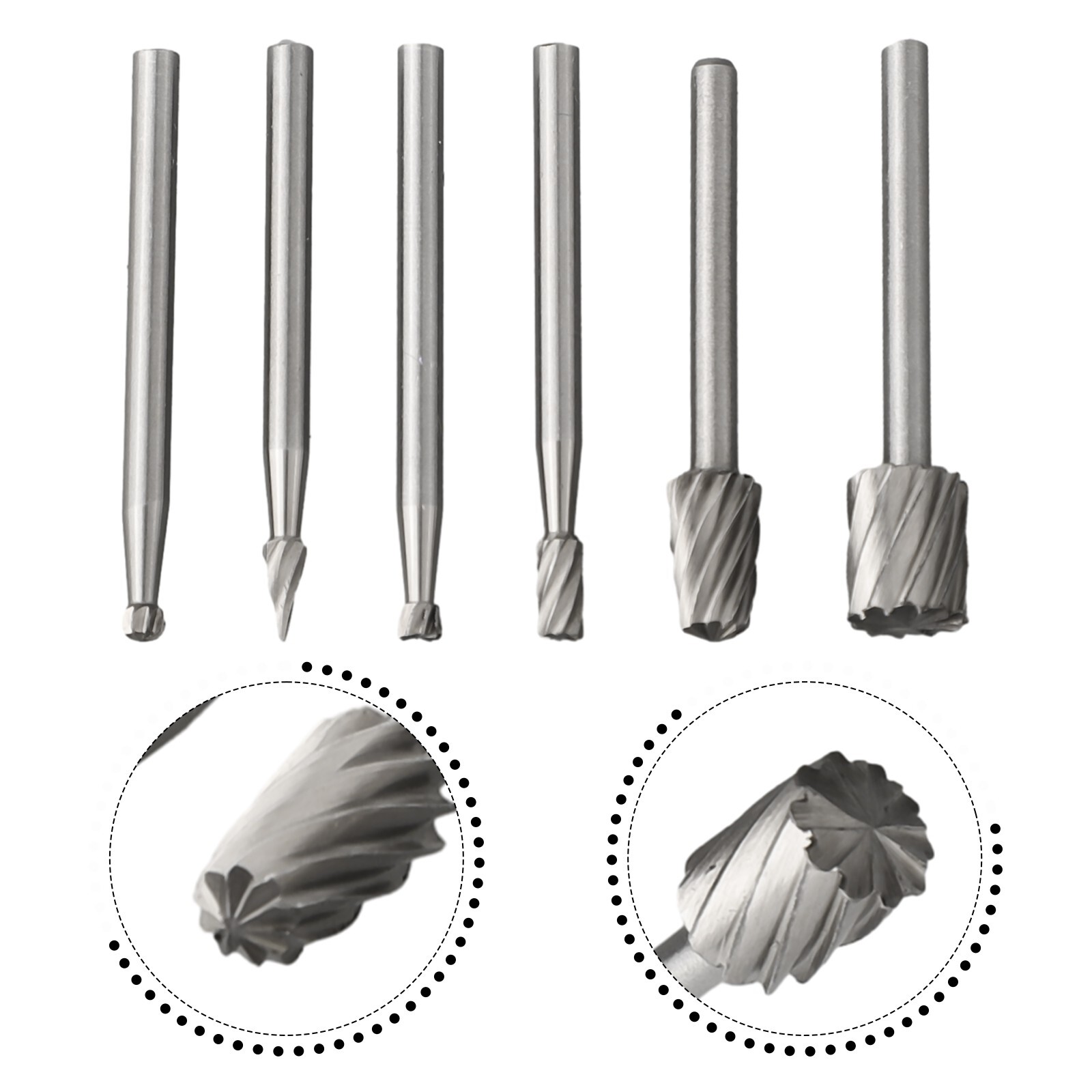 12pcs/Set HSS Router Drill Bits Kit Rotary Burrs Tool Wood Metal ...