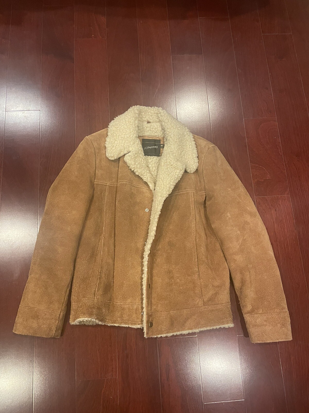 Vintage JCPenney Suede Shearling Jacket - Gem