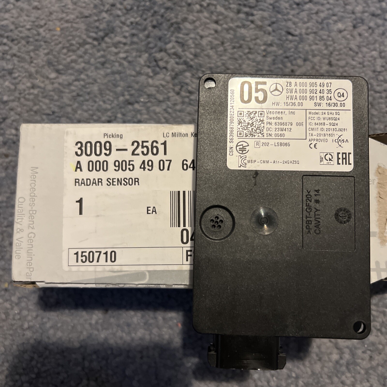 MERCEDES C Class W205 Front Radar Sensor A0009058406 for sale online | eBay