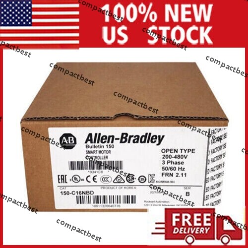 New Factory Sealed Allen-Bradley 150-C16NBD Smart Motor Controller ...