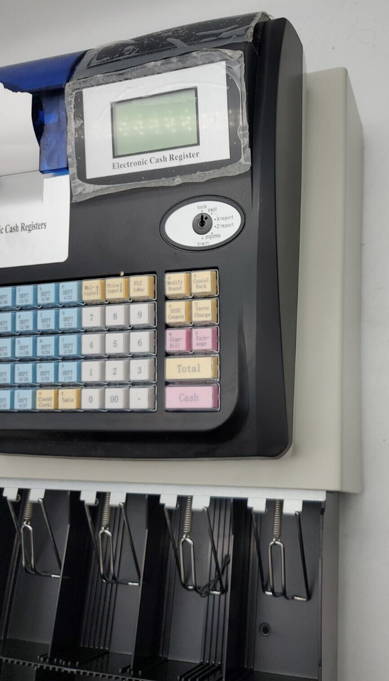 SNKOURIN Cash Register,Electronic Pos System Cash Register with 48 Keys ...