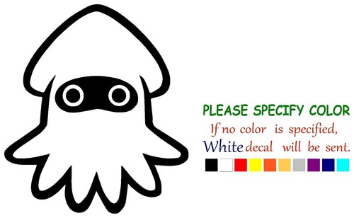 Super Mario Bros squid Graphic Die Cut decal sticker Car Truck Boat ...