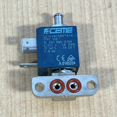 Gaggia Genuine OEM 3 Way CEME Solenoid Valve 230v - Made In Italy ...