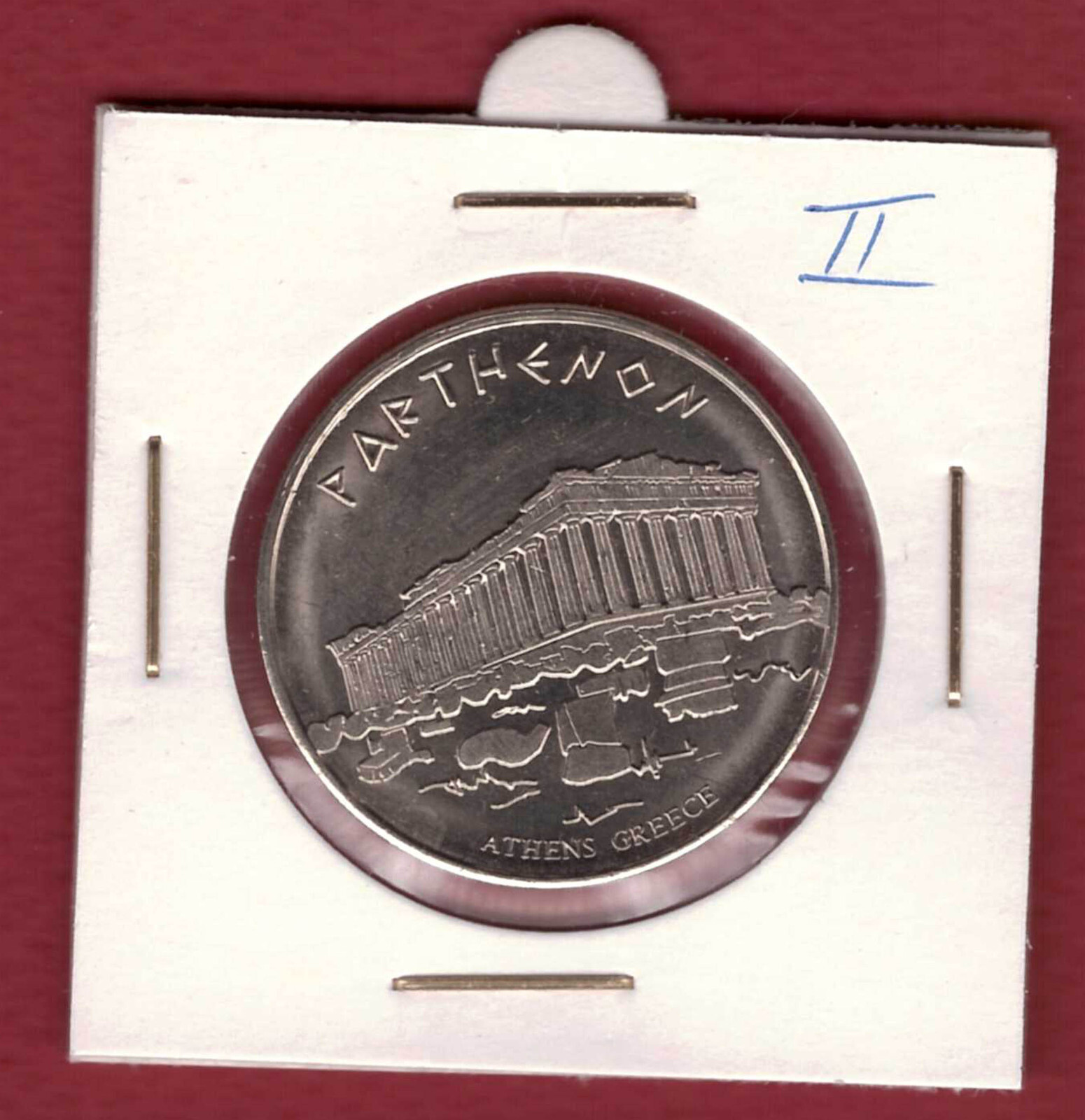 GREECE PARTHENON ACROPOLIS OF ATHENS. NATIONAL TOKEN - HELLENIC ...