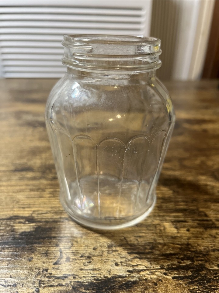 1915 ANTIQUE “IT'S FRENCH'S" Glass Mustard Jar DESIGN PAT'D L FEB. 23 ...
