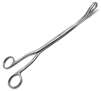 Surgical Veterinary Foerster Sponge Curved Forceps 9.5" Serrated Jaws ...