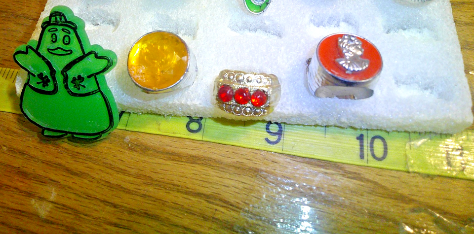 vintage lot plastic gumball vending machine adjustable toy rings #djr6 ...