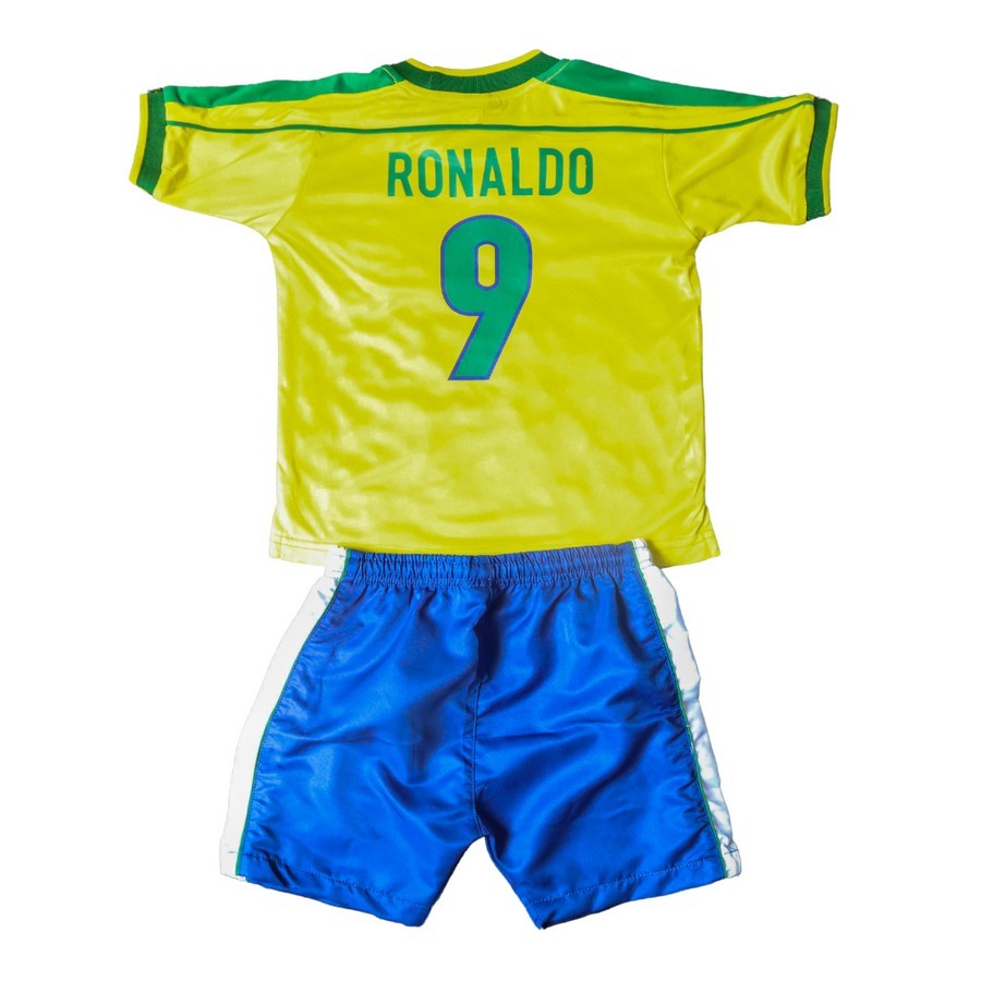 Ronaldo Brazil Retro Kids Football Kit, R9 WORLD CUP 98 AGE 10-11 | eBay UK