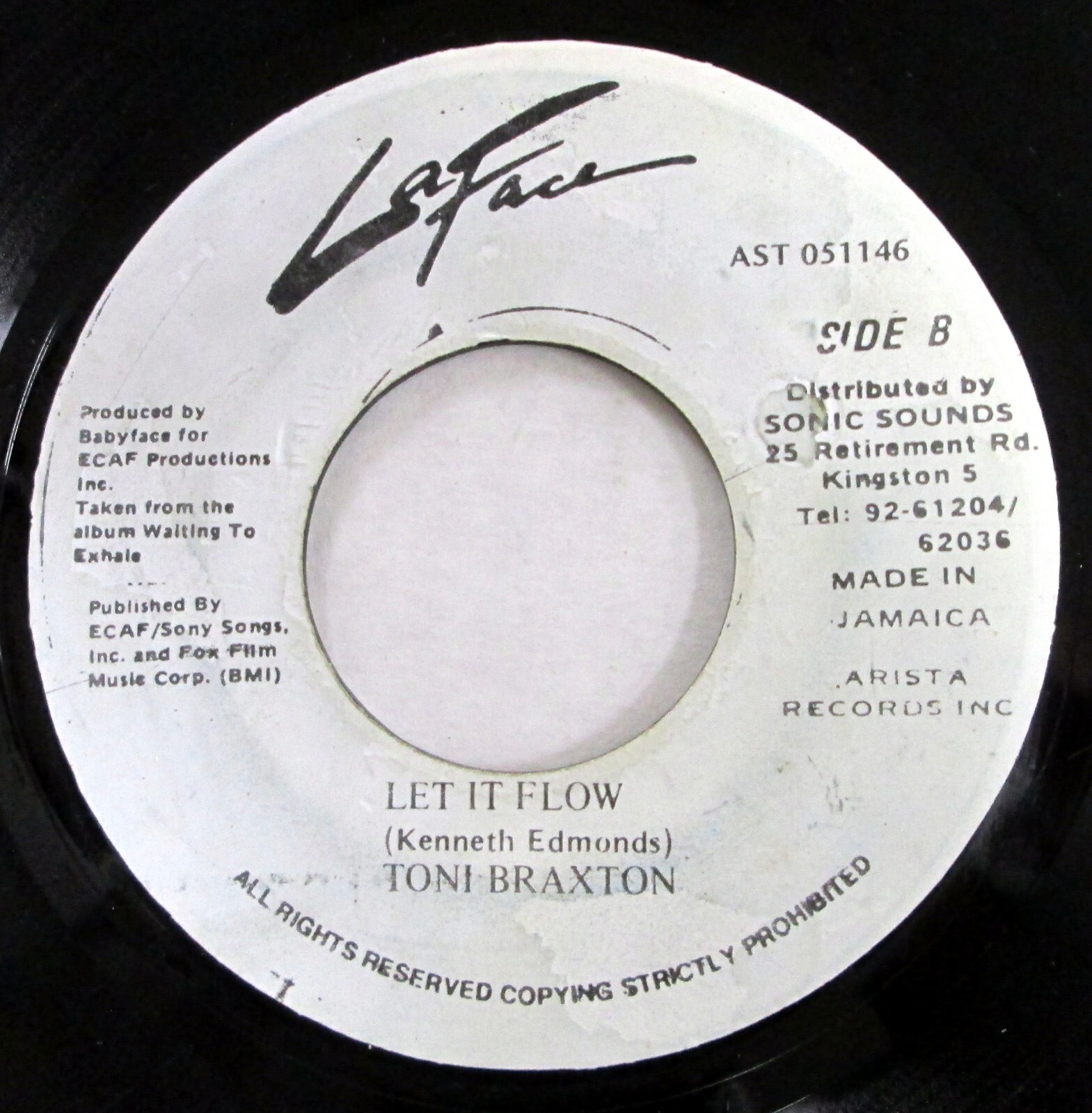 TONI BRAXTON MAD COBRA 45 You're Makin Me High / Let It Flow JAMAICA ...