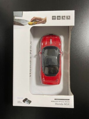 HONDA NSX Car Wireless PC Mouse Red Cassette Optical 2.4GHz 3button ...