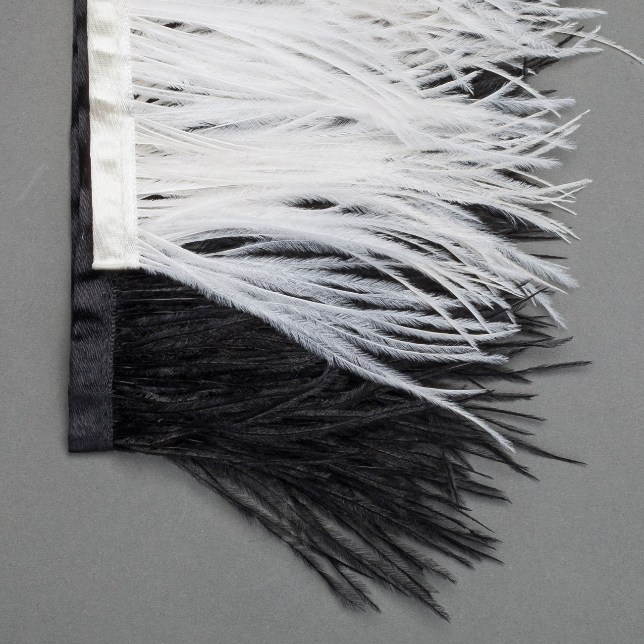 Neotrim Real Ostrich Feather Quality Satin Ribbon Trimming Fringe 9 ...