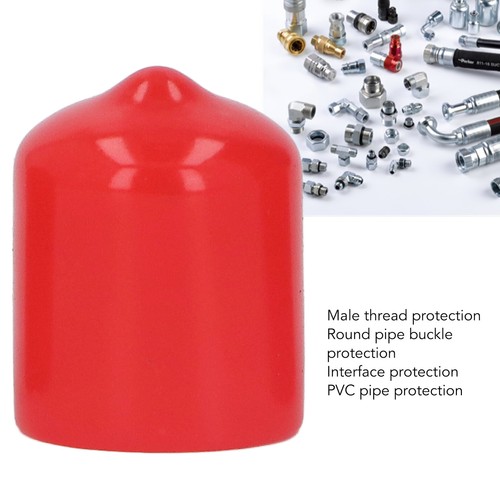 100Pcs End Cap Cover PVC Round Flexible Flame Retardant Screw Thread ...