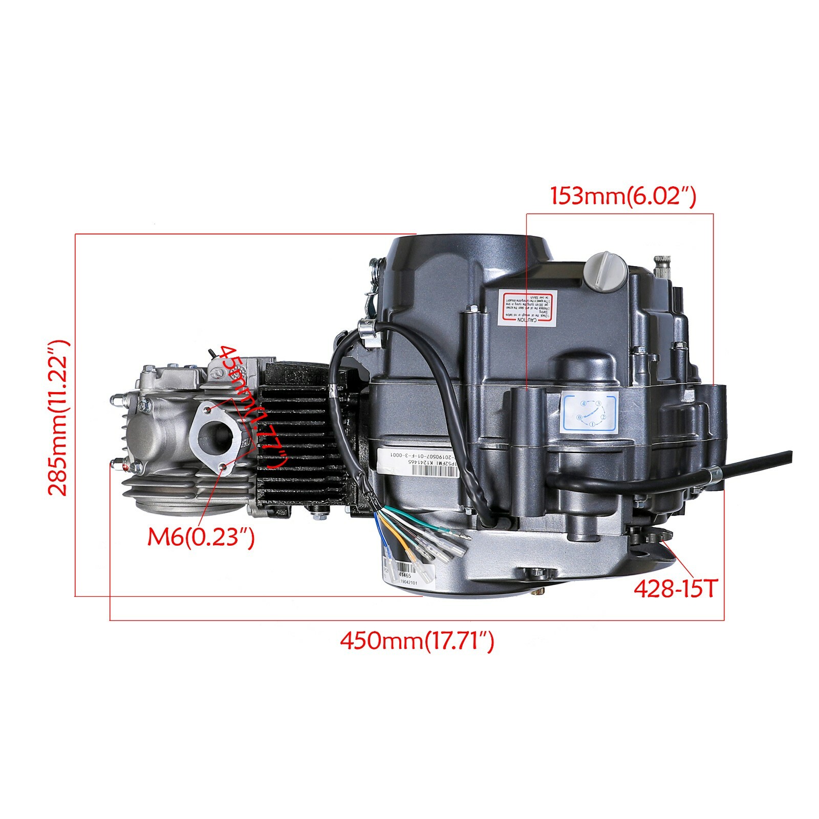 Lifan 125cc Manual Engine Motor For PIT QUAD DIRT BIKE 70cc 110cc CRF50 ...