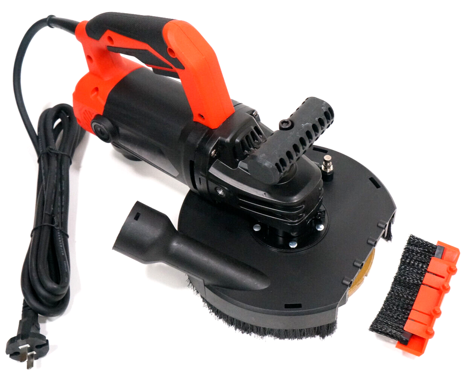 7 Inch Angle Grinder Dust Shroud 120V AC 13 AMP Concrete Cement Vacuum ...