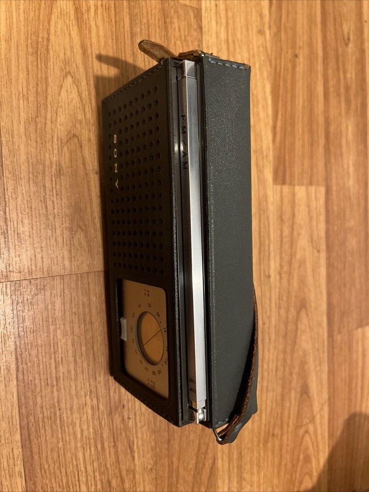 Sony 9 Transistor Radio 1963 Model #TFM-96 Tested Works w/case Rare ...