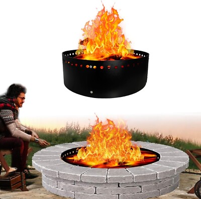 Fire Ring - 36" x 12" - Smokeless Fire Pit Ring For Outside Fire Pit | eBay