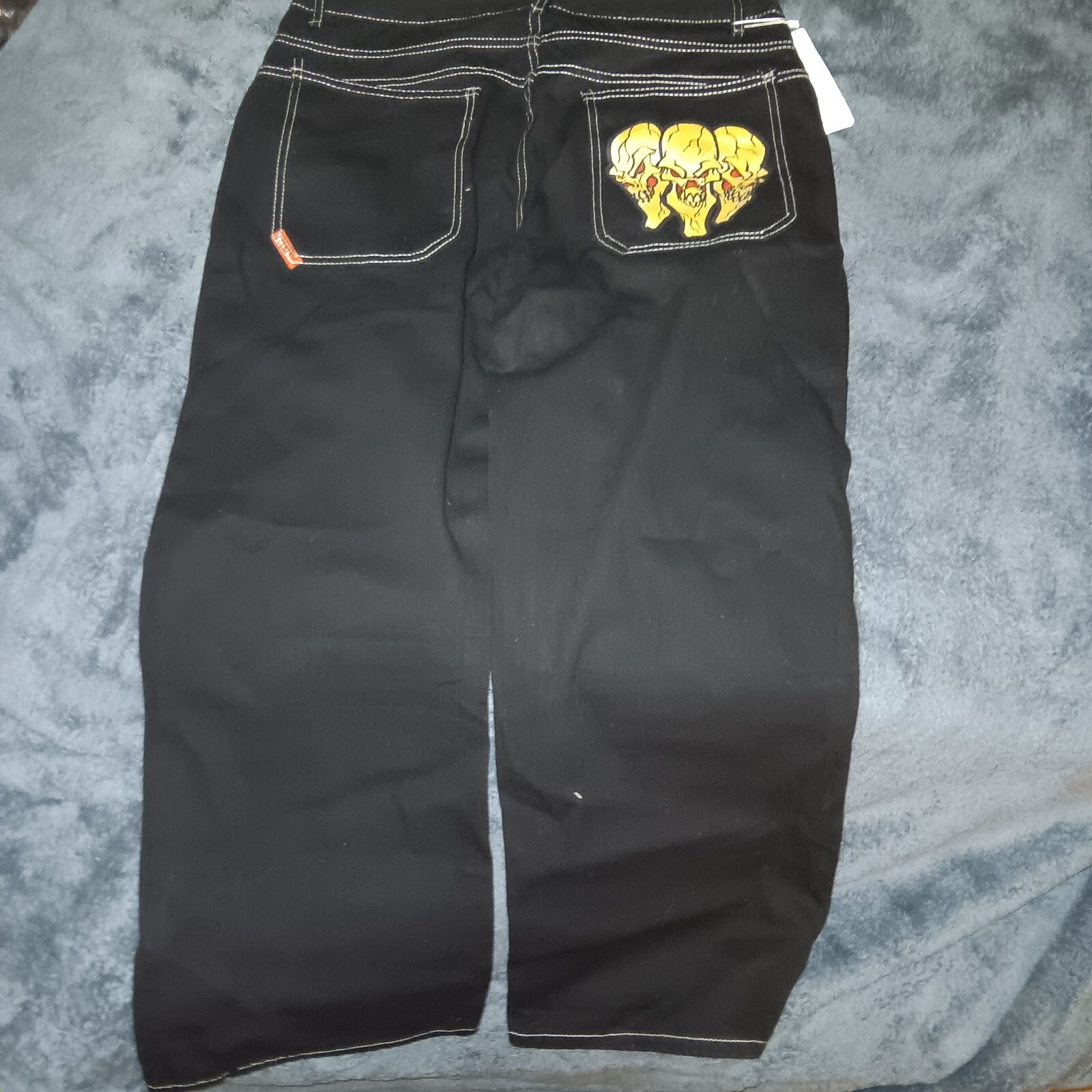 JNCO Jeans - New - Famous Raver Wear 36/32 - Black with imprints | eBay