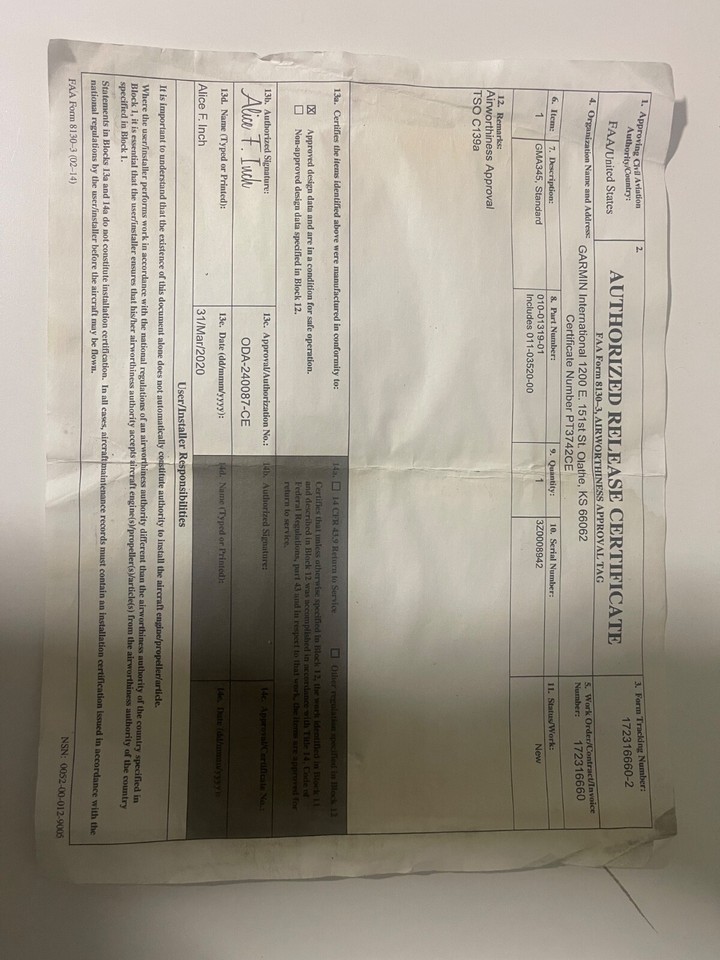 garmin GMA 345 audio panel | eBay